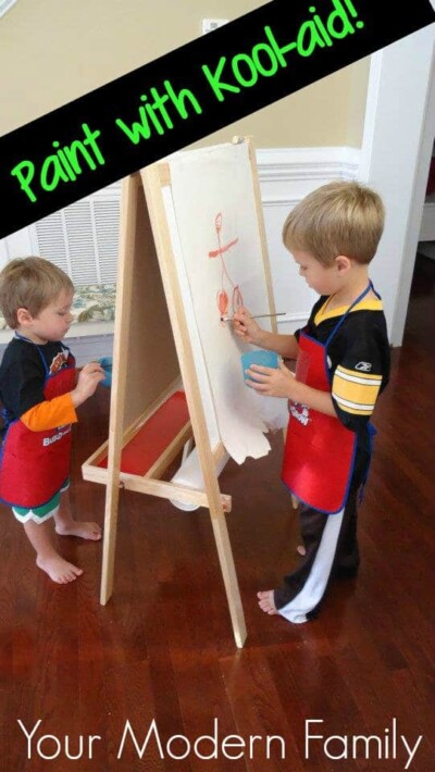 Make paint with Kool-aid! (It makes a scented water-color paint ...