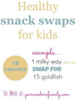 Healthy Snack Swaps for kids - Your Modern Family