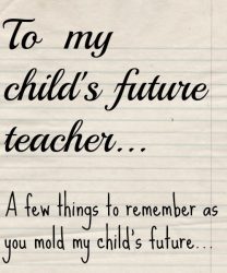 a letter to my child’s future teacher - Your Modern Family