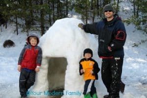 How to build an igloo out of snow (Easy secret tip!) - Your Modern Family