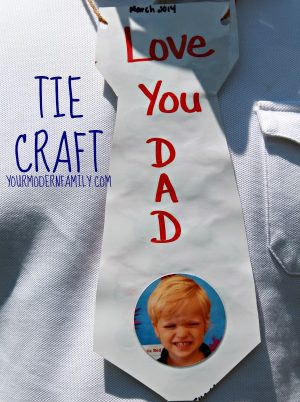 DIY Fingerprint tie for Father’s Day - Your Modern Family