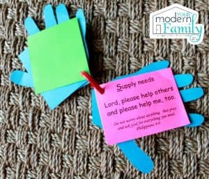 DIY prayer hands for kids - Your Modern Family