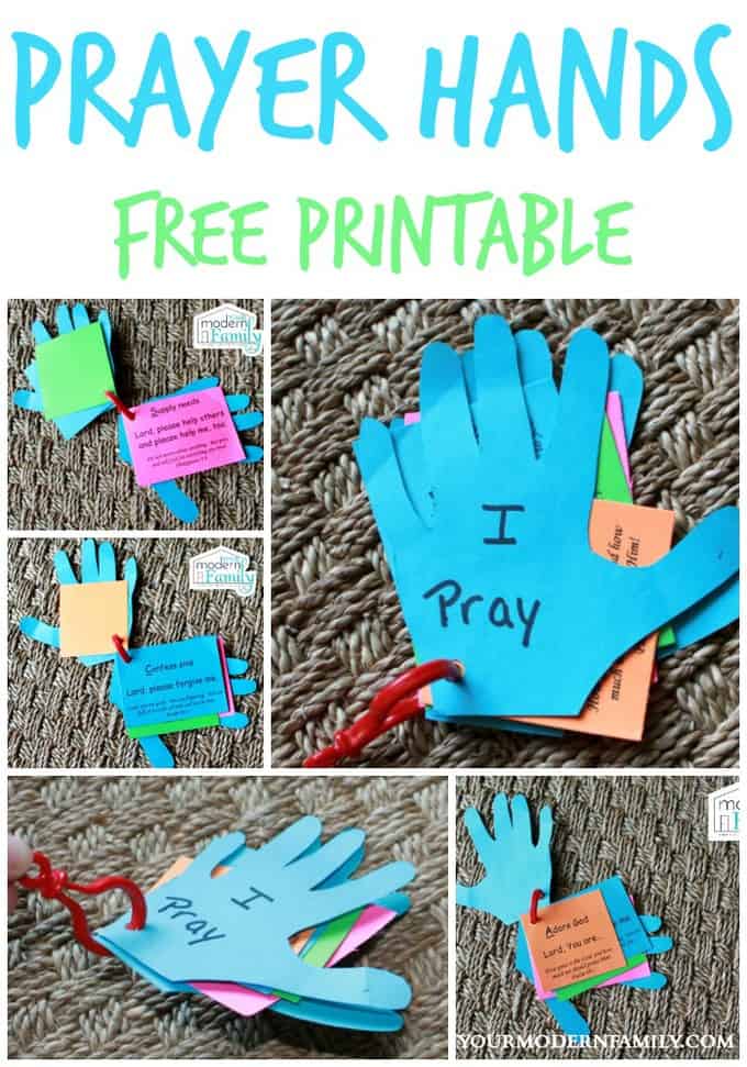 Five Fingers Prayer Craft For Kids Five Fingers Prayer Craft For Kids