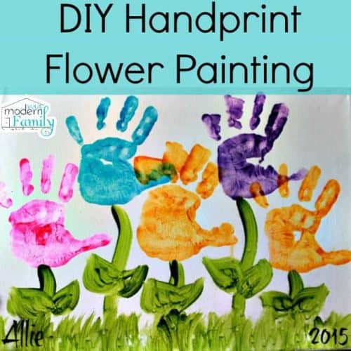 DIY Handprint Flower Painting (Mother’s Day gift idea!) - Your Modern ...