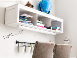 DIY Ikea homework station (with build in desk!) - Your Modern Family